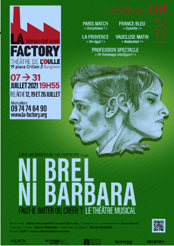 "Ni Brel ni Barbara" à retrouver à Avignon - Artistikrezo
